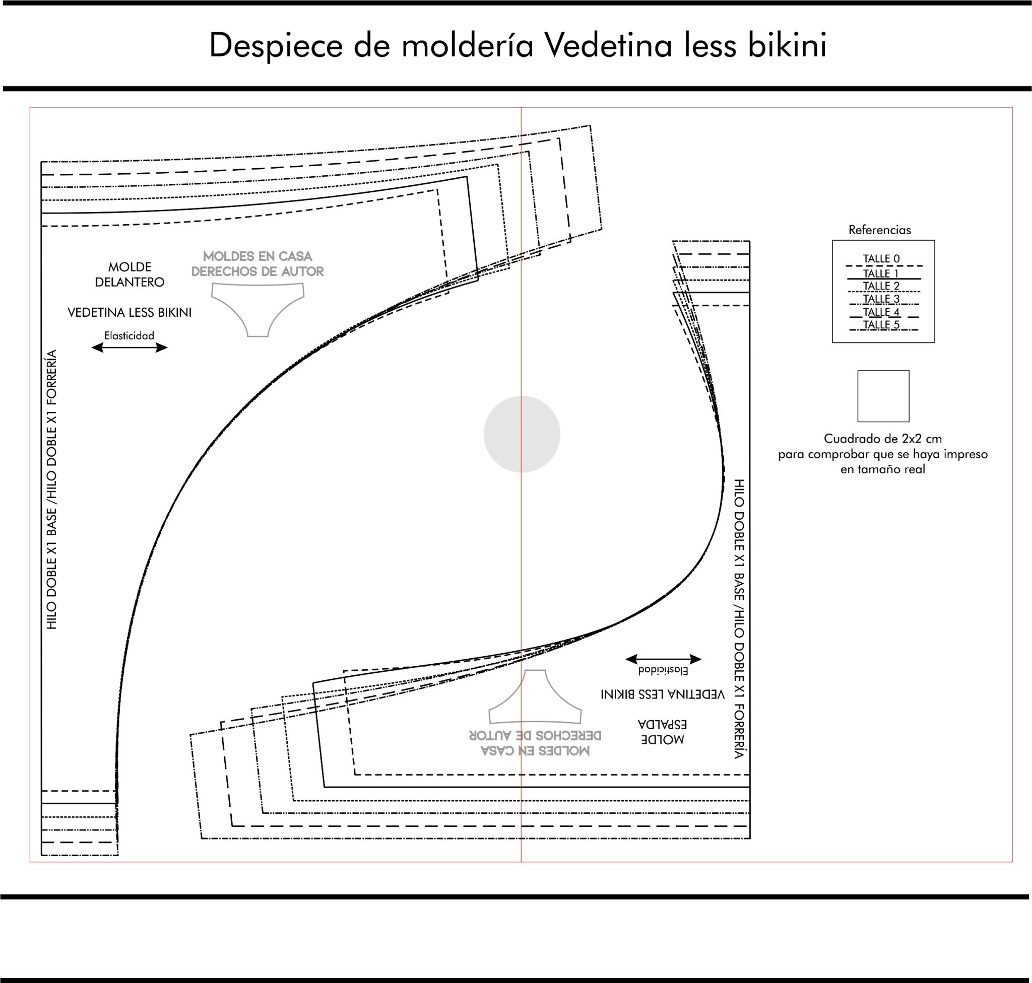 Conjunto Corpiño medio arco y corte vertical + Vedetina less bikini ...