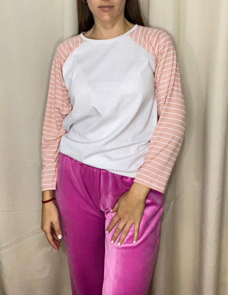 Molderia imprimible Camiseta manga ranglan - Moldes en casa